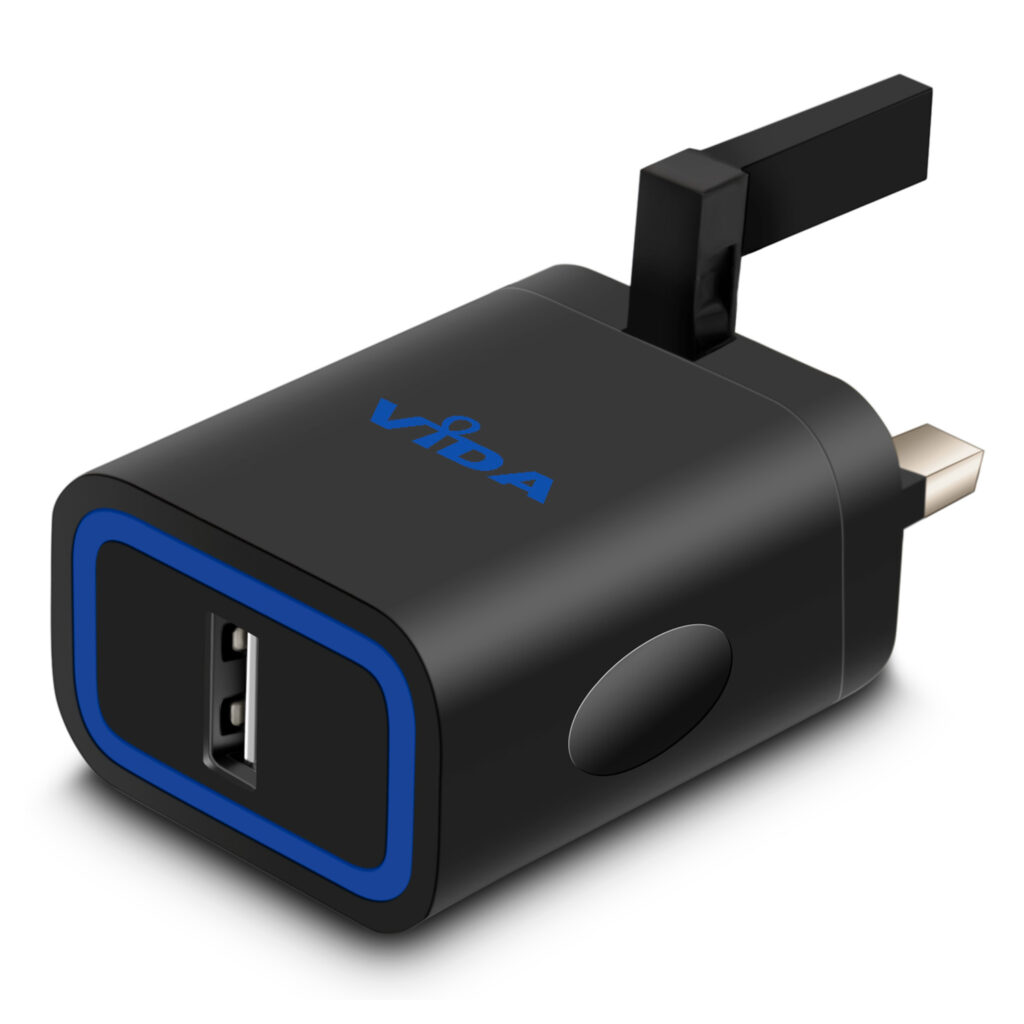 Vida IT VS1 Fast 1-Port USB Wall Charger 5V 2.4A Mains Adapter (UK Plug ...