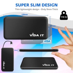 Vida IT V502 Power Bank 5000mAh Portable Charger (Built-In Cable ...