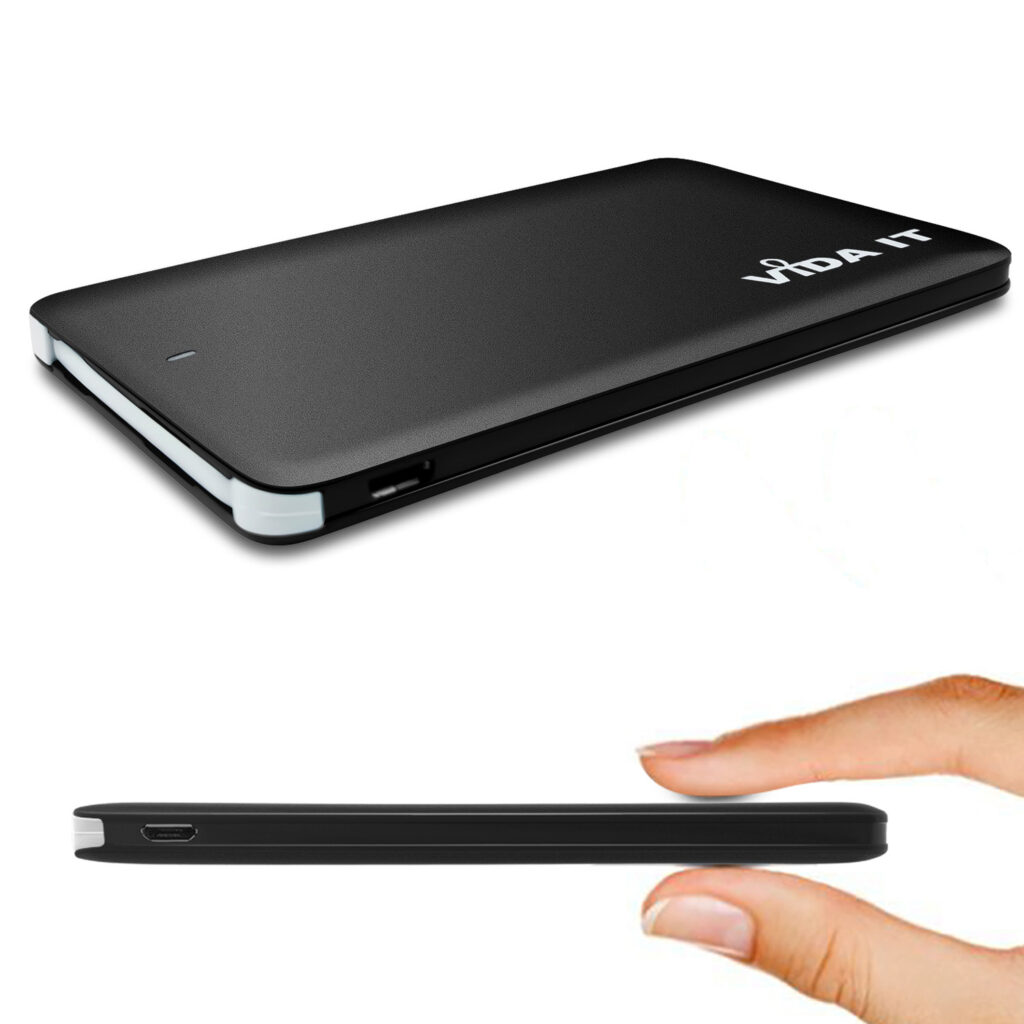 Vida IT vCard+ Super Slim 4000mAh Power Bank Portable Charger - Vida ...