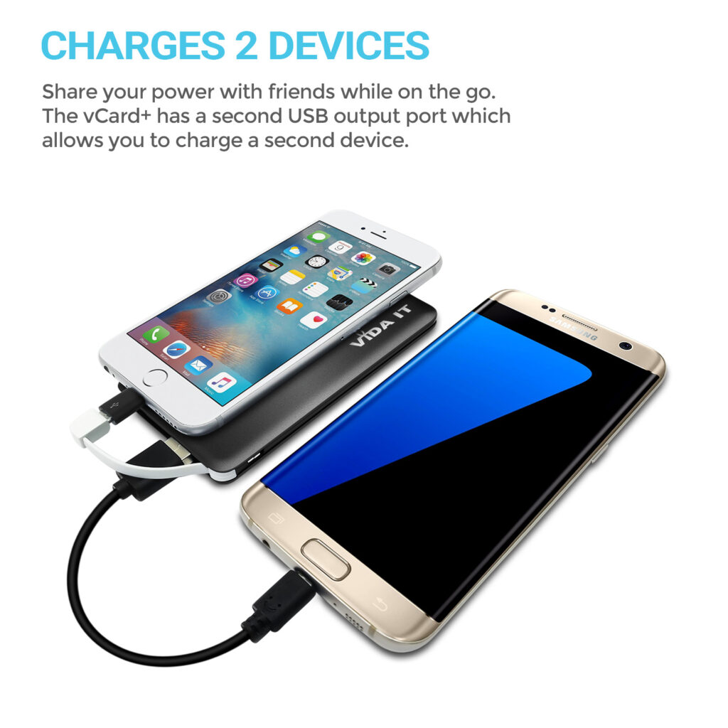 Vida IT vCard+ Super Slim 4000mAh Power Bank Portable Charger - Vida ...