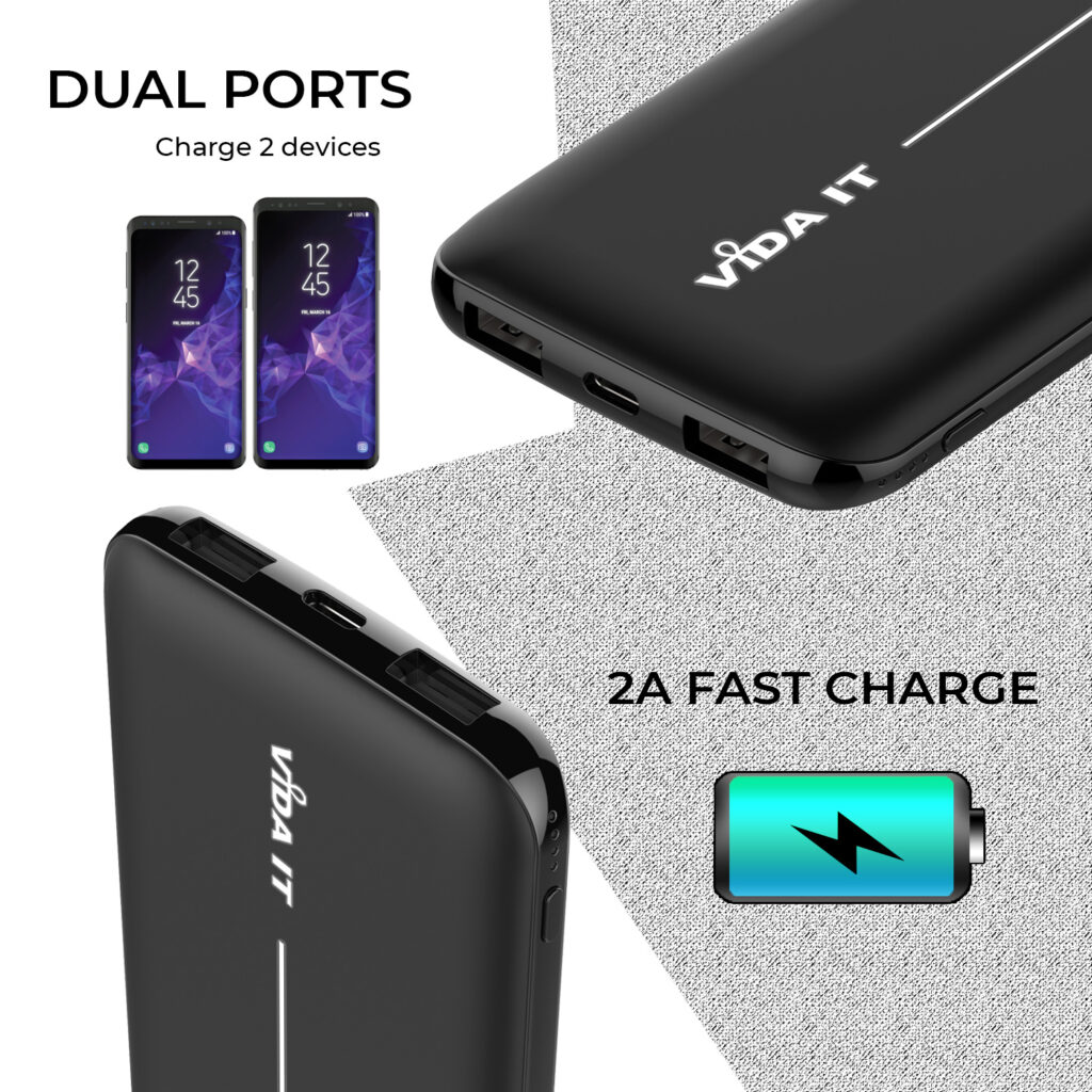 Vida IT vFab Power Bank 10000mAh Portable Charger for Heated Vest ...